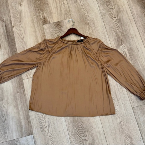Current Air | Tops | Current Air Tan Blouse | Poshmark